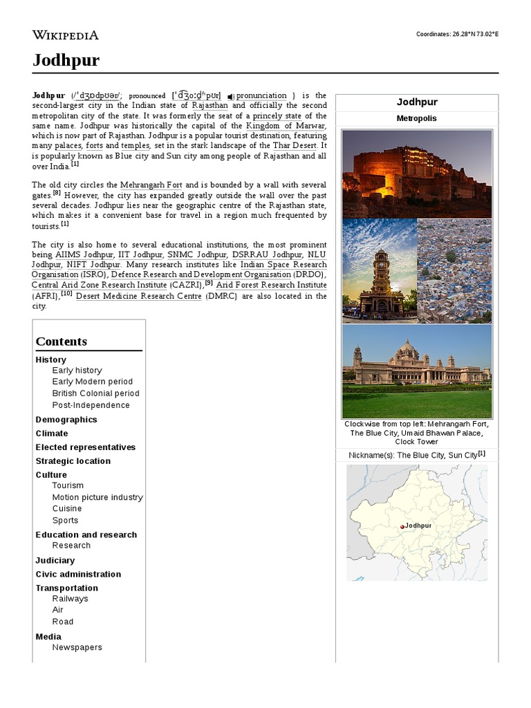 Jodhpur | PDF