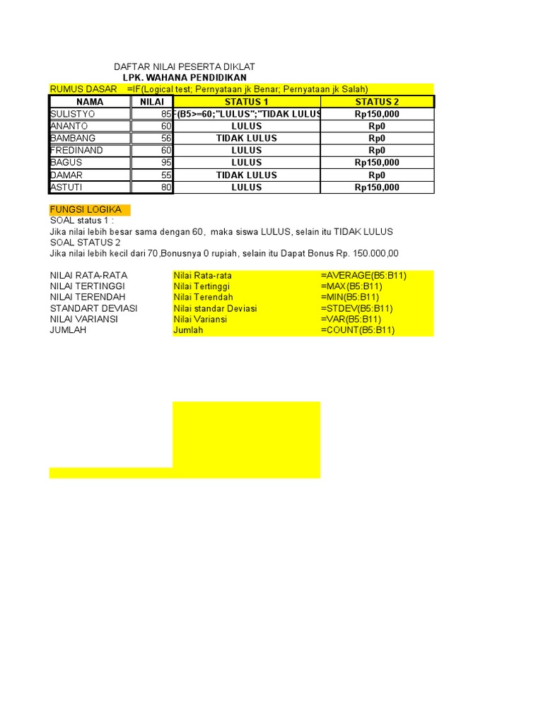 Chapter 2 Materi Ms Excel 2020 | PDF