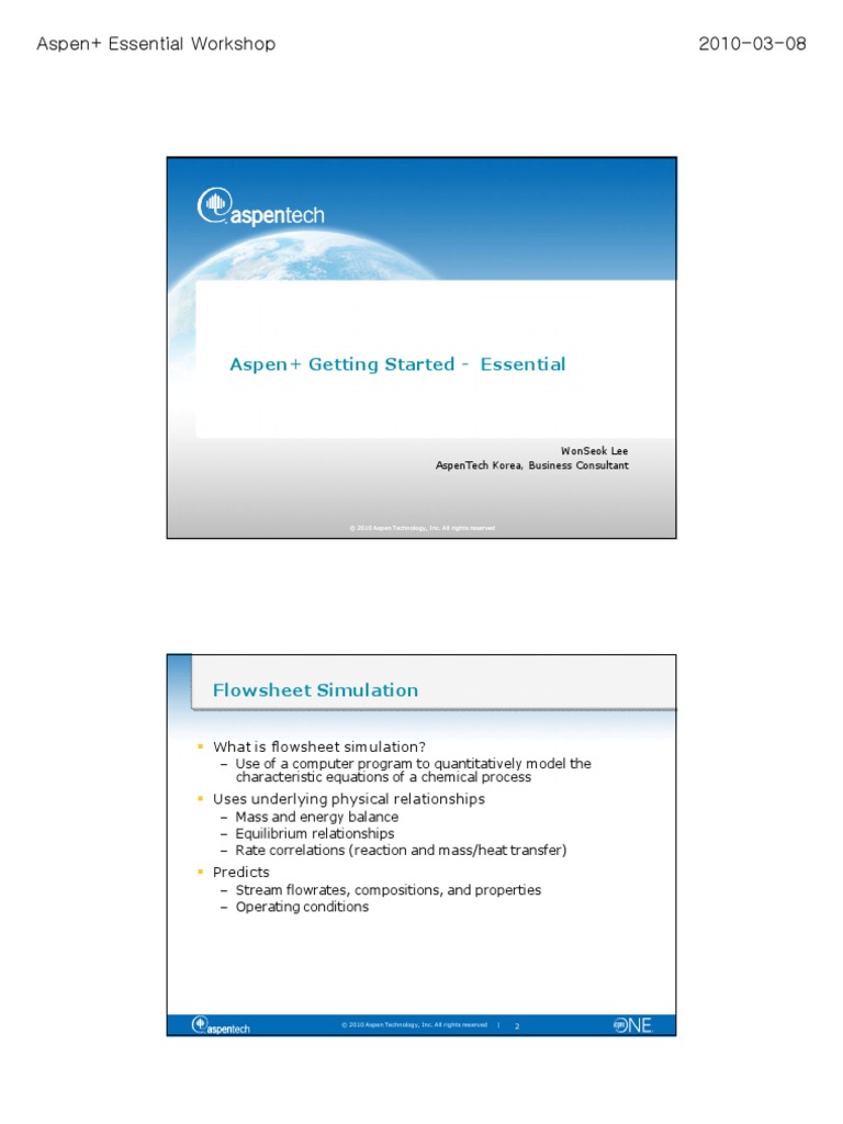 Aspen+ Essential | PDF | Distillation | Heat Exchanger