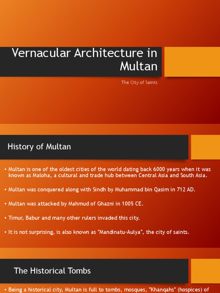 Vernacular Architecture in Multan: The City of Saints | PDF | Tile ...