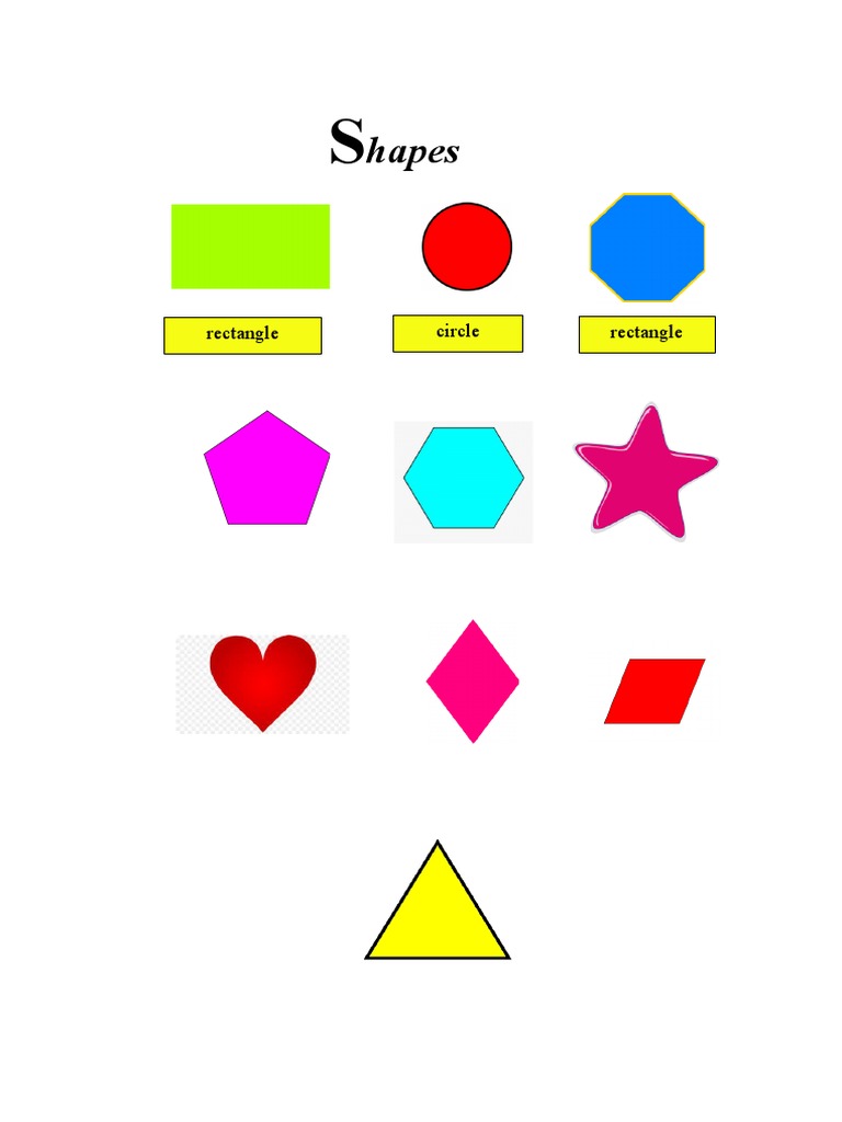 Hapes: Rectangle Circle Rectangle | PDF