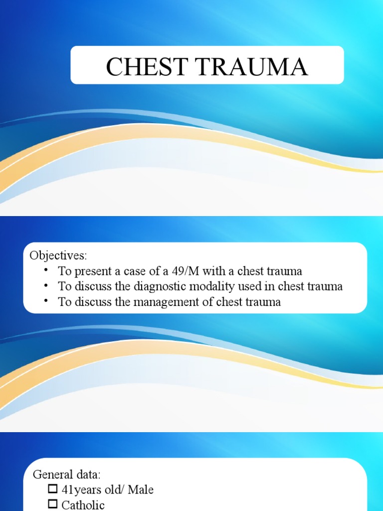Chest Trauma | PDF | Thorax | Thorax (Human Anatomy)
