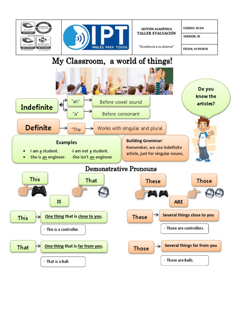 Unit 2 Use of Demonstrative Pronouns PDF | PDF | Grammatical Number ...