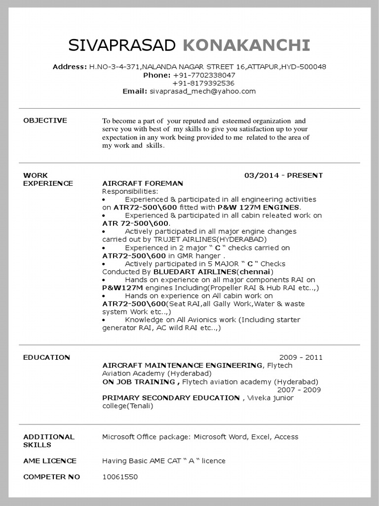 Sivaprasad Resume | PDF