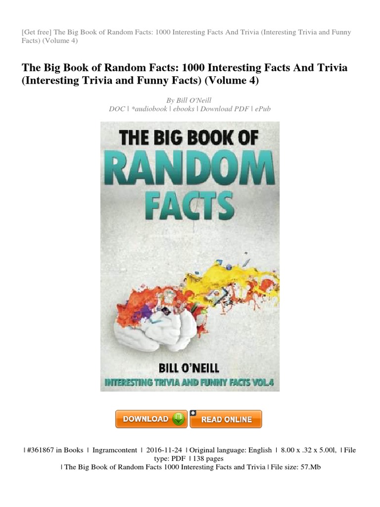 1000 Random Facts and Trivia Book | PDF