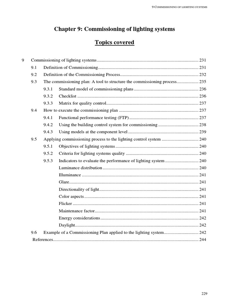 Lighting Systems Commissioning Guide | PDF | Lighting | System