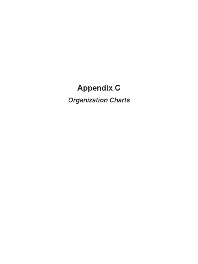 Appendix C Organization Charts | PDF | Computing | Information Technology