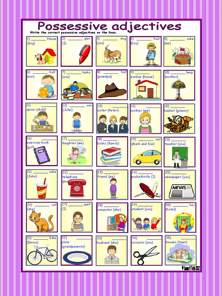 Possessive Adjectives 1 | PDF