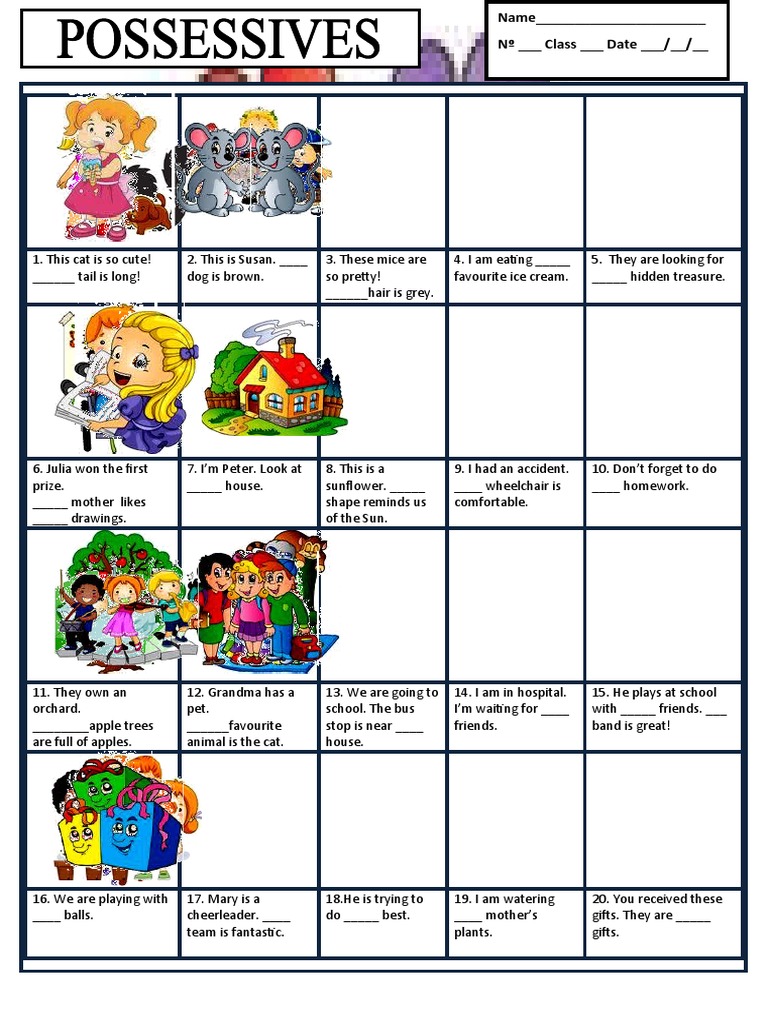 Possessive-Adjectives-Key 3 | PDF