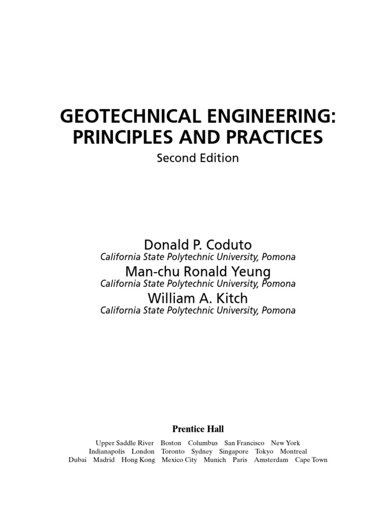 Geotechni Engineering Principle and Prac PDF | PDF