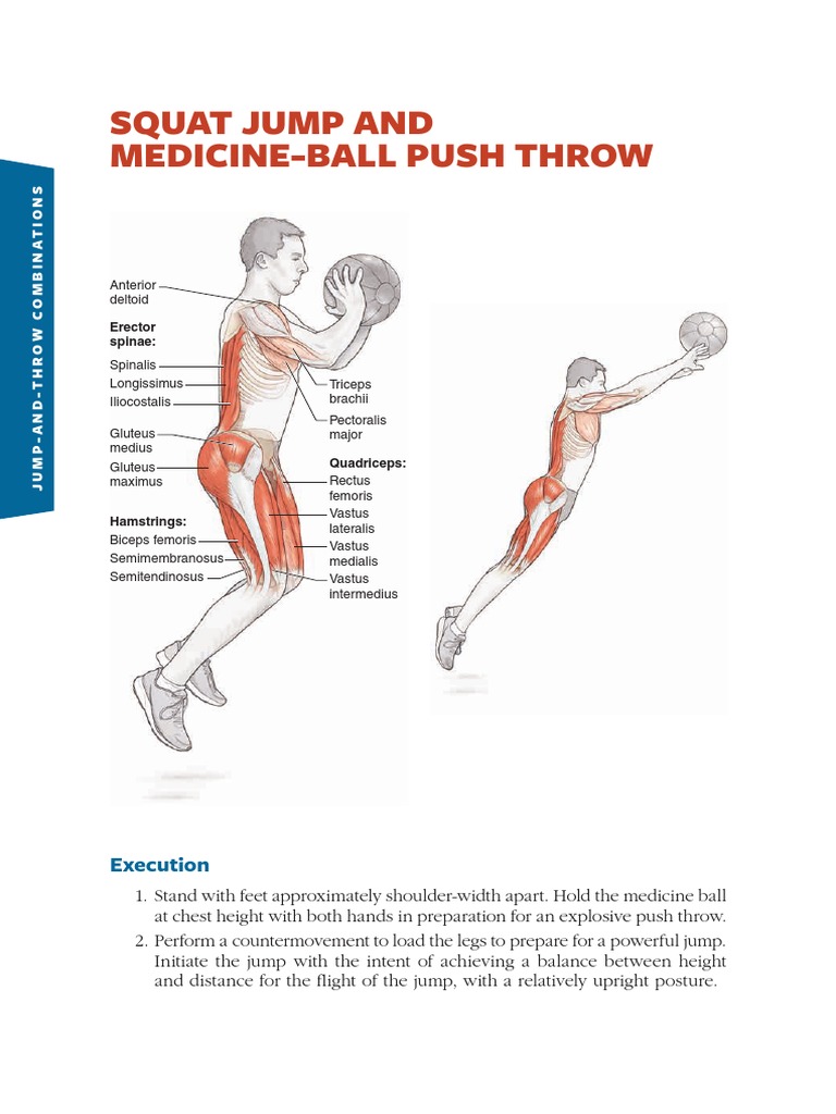 Squat Jump and Medicine-Ball Push Throw: Execution | PDF | Foot | Arm