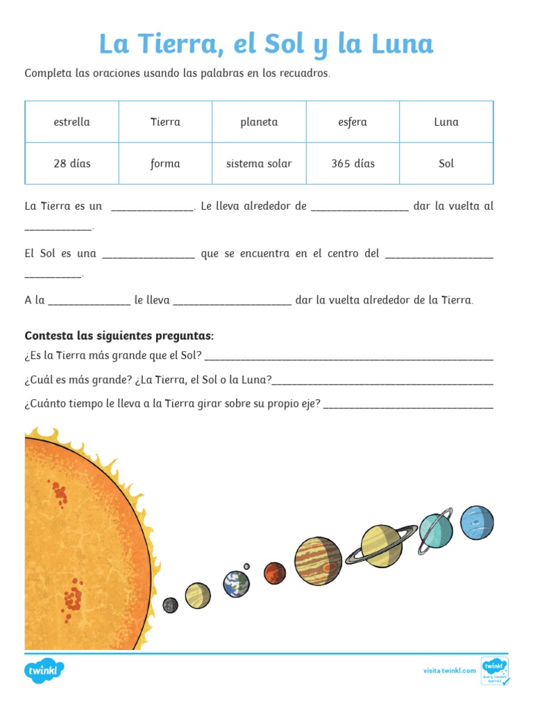 De Actividad-El-Sol-El-Planeta-Tierra-Y-La-Luna | PDF