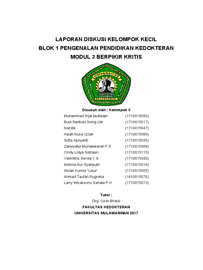 Laporan Kelompok 3 - B1M2 | PDF