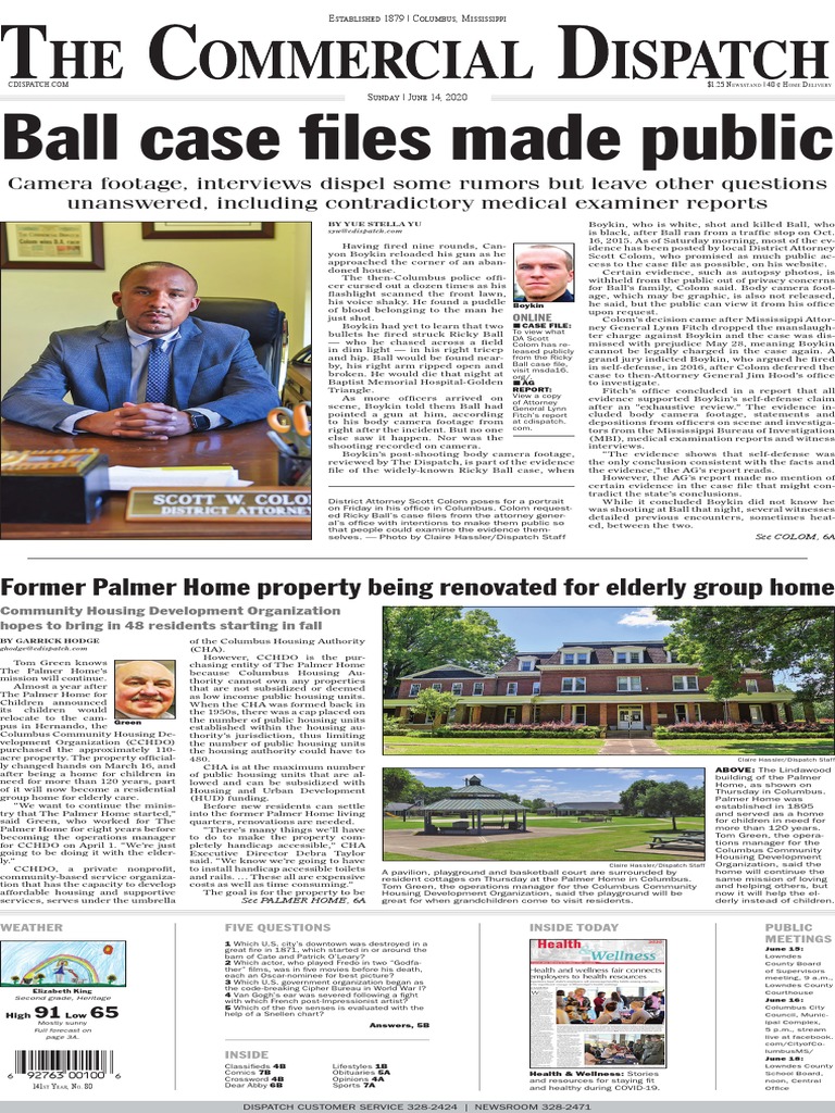 Commercial Dispatch Eedition 6-14-20 | PDF | Confederate States Of ...