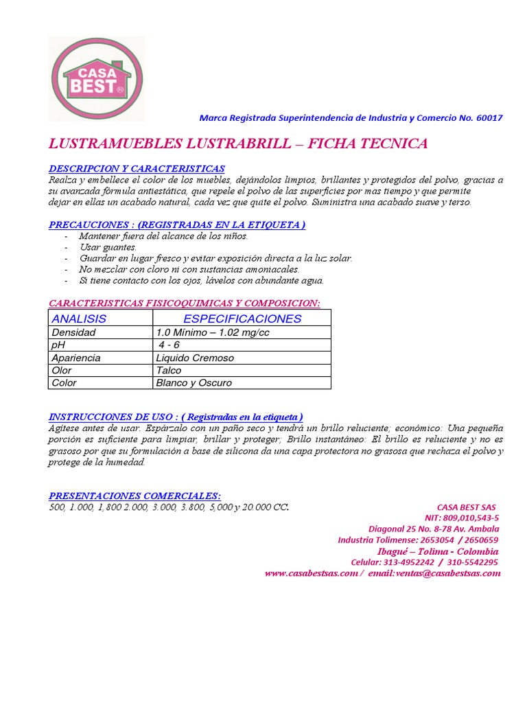 Lustramuebles Lustrabrill | PDF