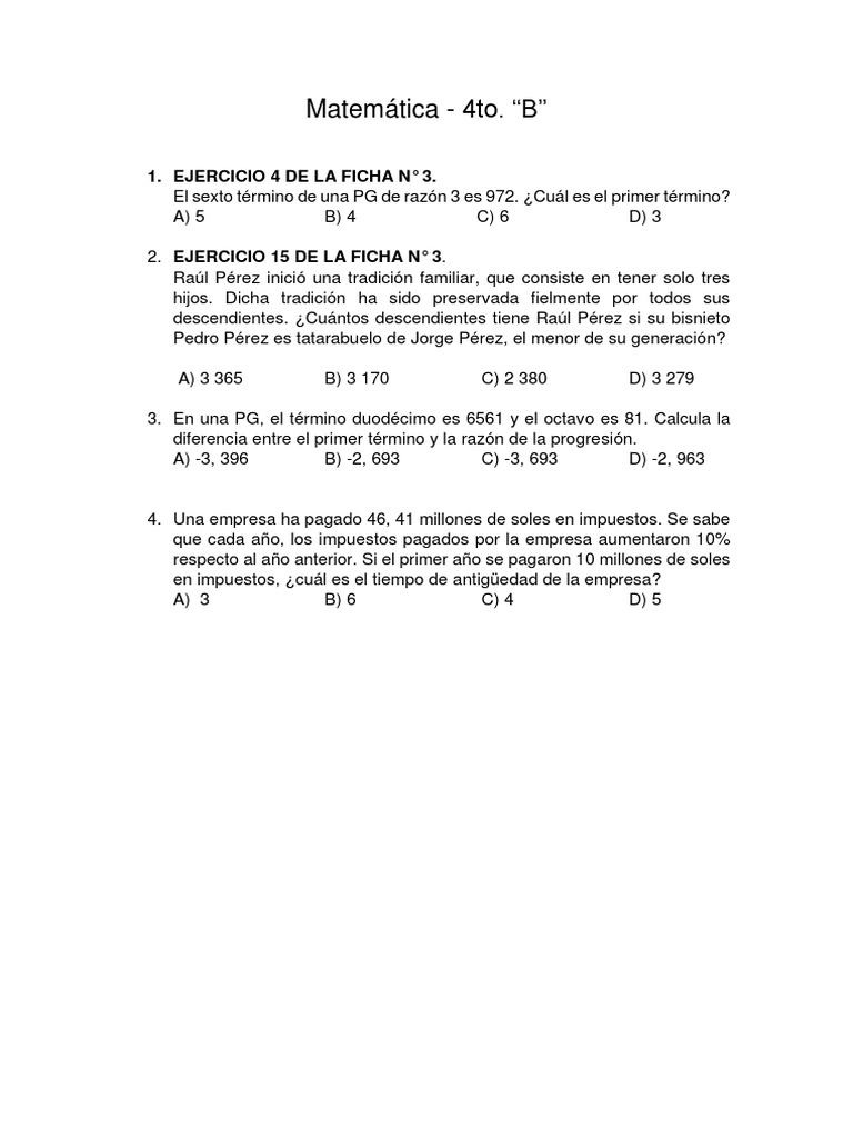 COMPROBANDO MIS APRENDIZAJES 4to | PDF