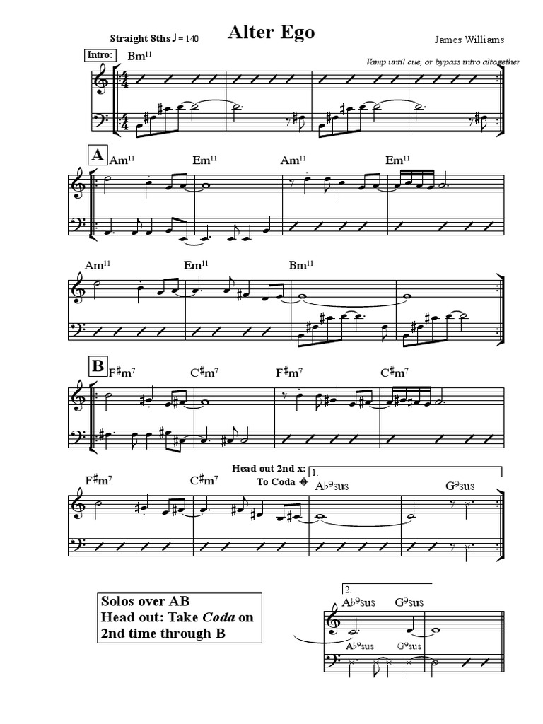 James Williams - Alter Ego | PDF | Musical Forms