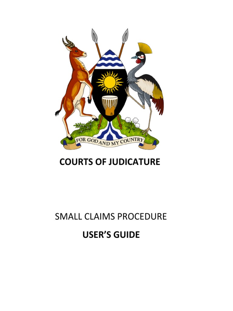 Small Claims Procedure Manual | PDF | Judgment (Law) | Constitutional Law