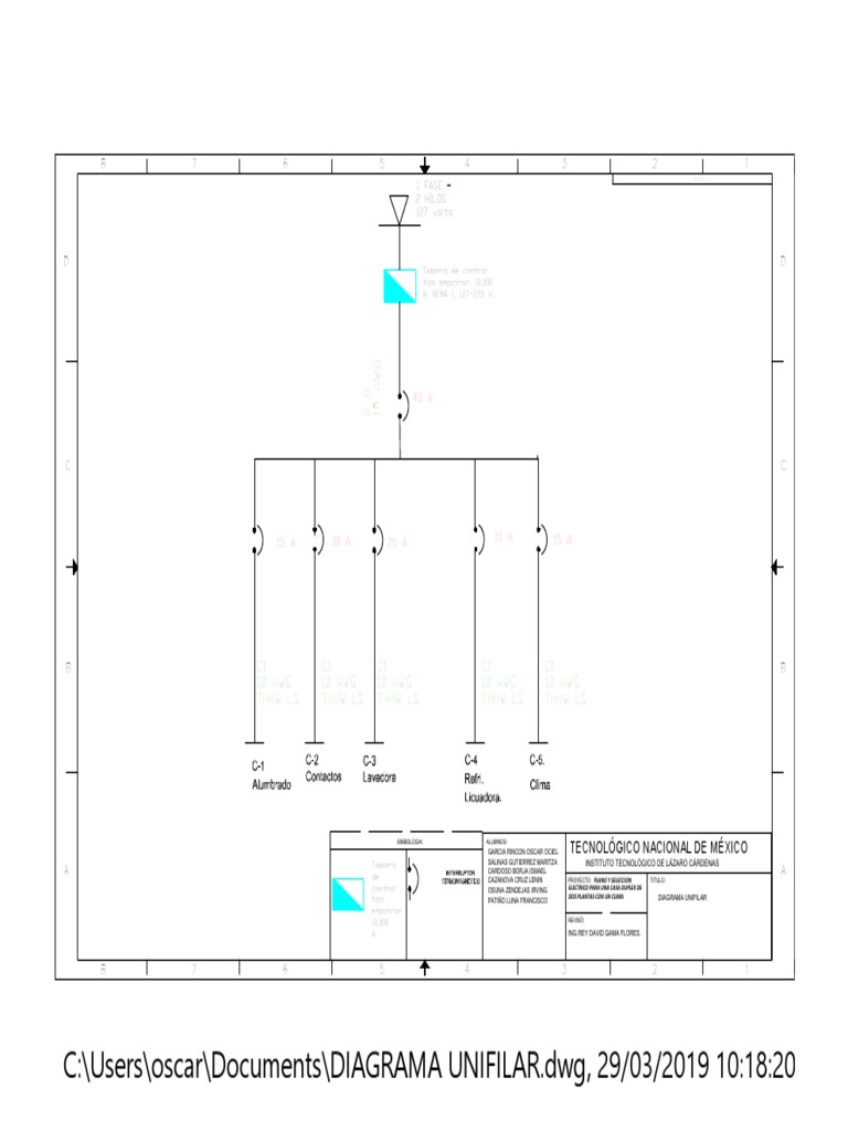 Diagrama Unifilar para Casa Duplex | PDF