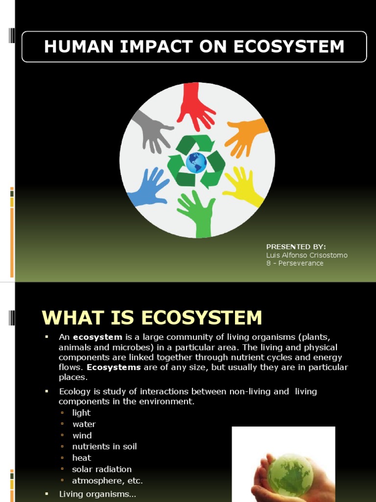 Human Impact On Ecosystem | PDF | Ecosystem | Greenhouse Effect