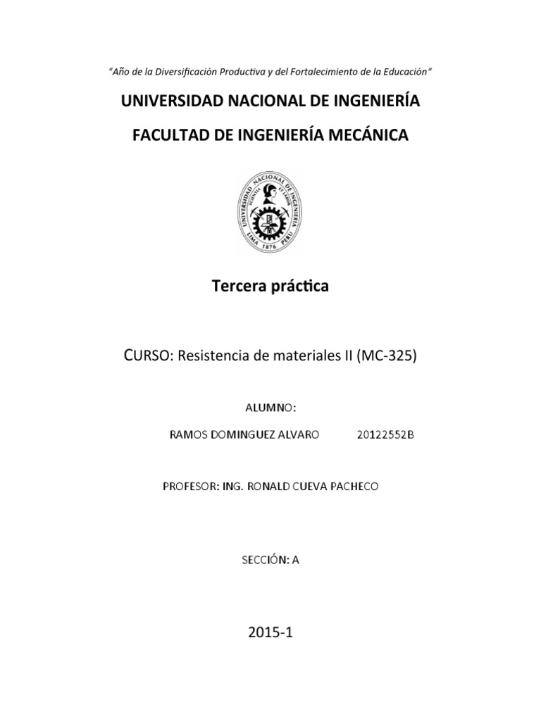 Alvaropo Resis 2 | PDF | Resistencia de materiales | Ingeniería