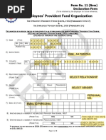 PF Nomination Form (Form 2) - SAMPLE | PDF | Social Institutions ...