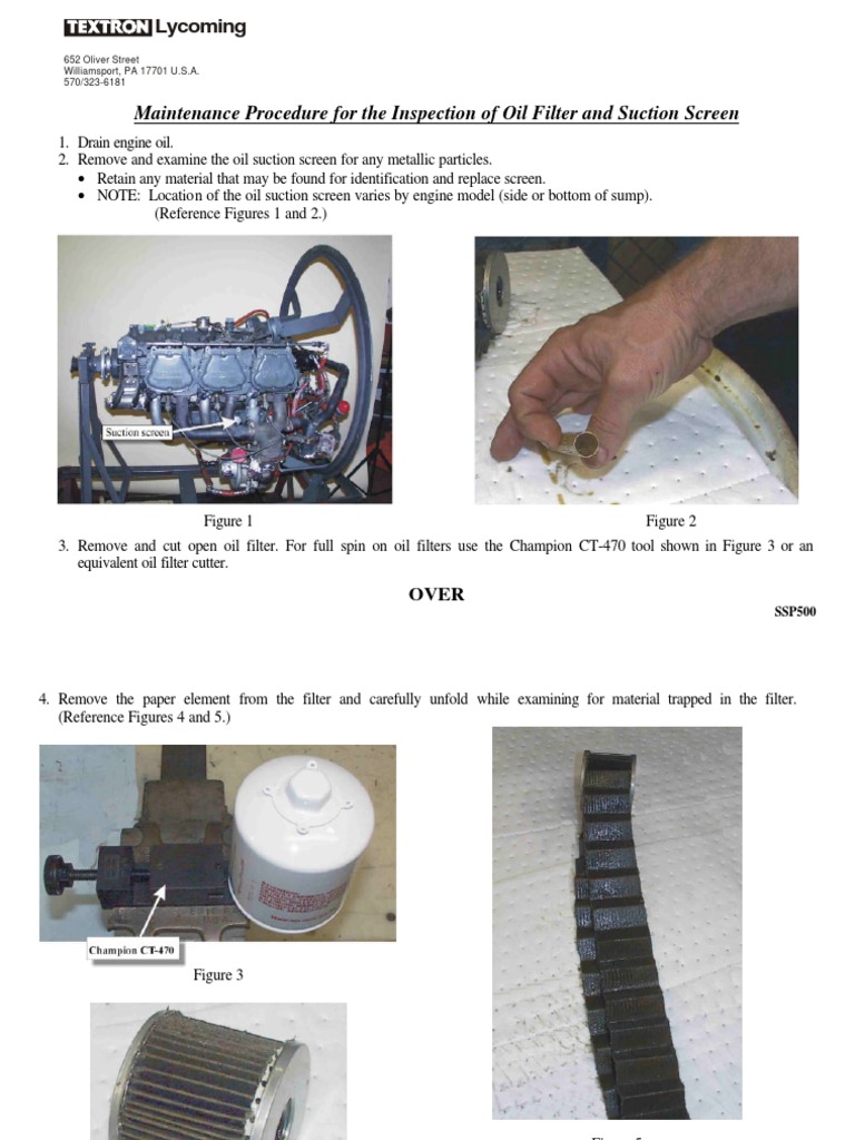 Inspection of Oil Filter | PDF