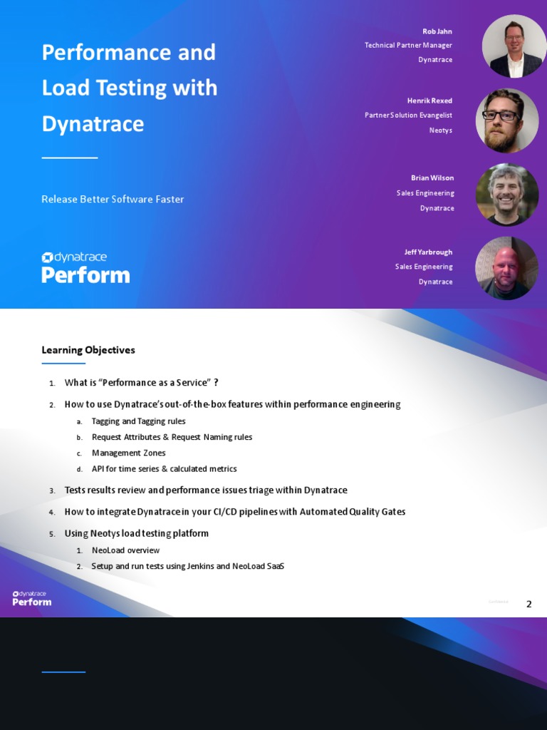Performance and Load Testing With Dynatrace: Release Better Software ...