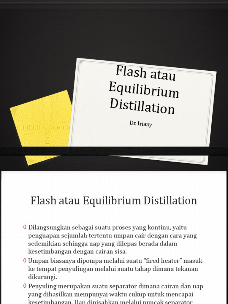 Flash Atau Equilibrium Distillation | PDF