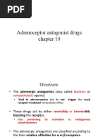 Adrenergic Receptor Chart | PDF | Norepinephrine | Pharmacology