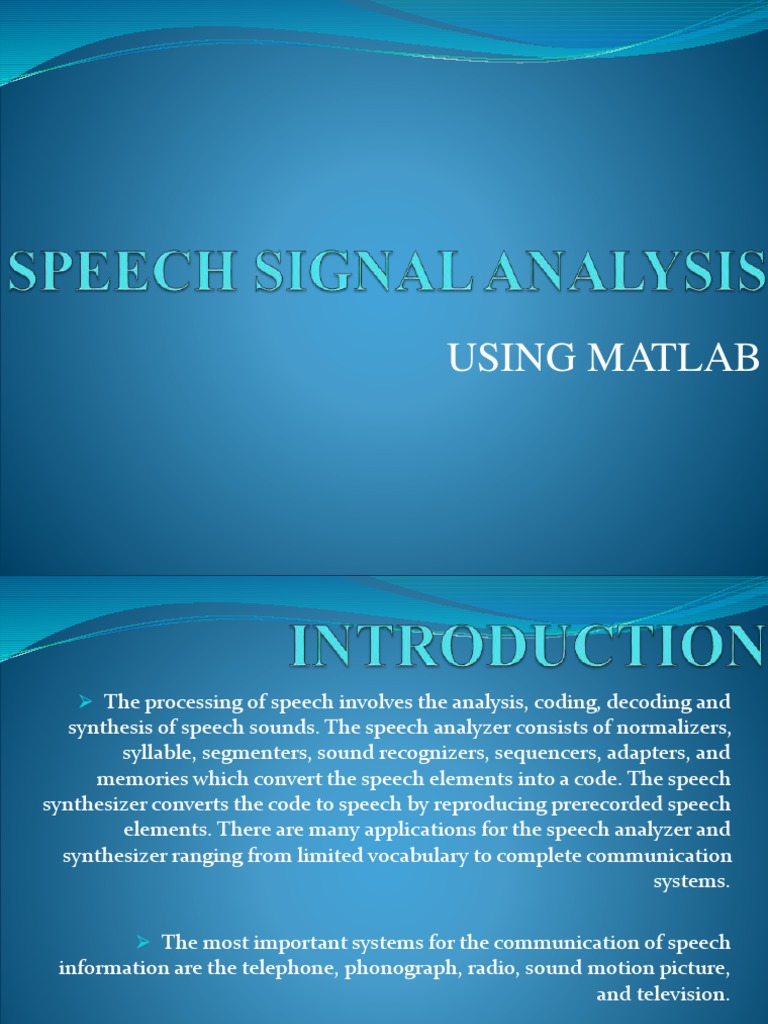 Speechsignalanalysis 150323054856 Conversion Gate01 | Download Free PDF ...