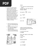 Rectangular Footing Sample Problem | PDF | Structural Load | Pressure
