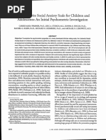 Social Phobia Anxiety Inventory | PDF | Social Anxiety Disorder | Phobia