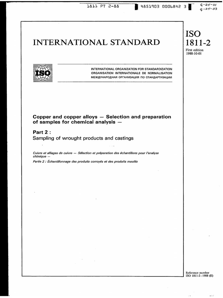 Iso 1811 2 1988 PDF | PDF