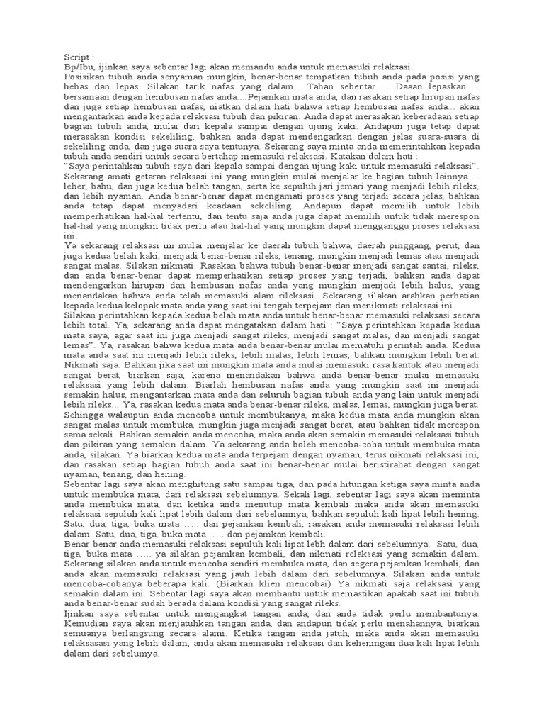 Teks Hipnoterapi Diet | PDF