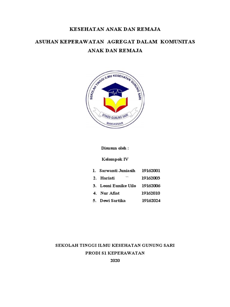 Asuhan Keperawatan Pada Agregat Dalam Komunitas Anak Dan Remaja | PDF