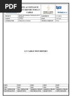 Cable Inspection Check List | PDF | Wire | Electrical Wiring