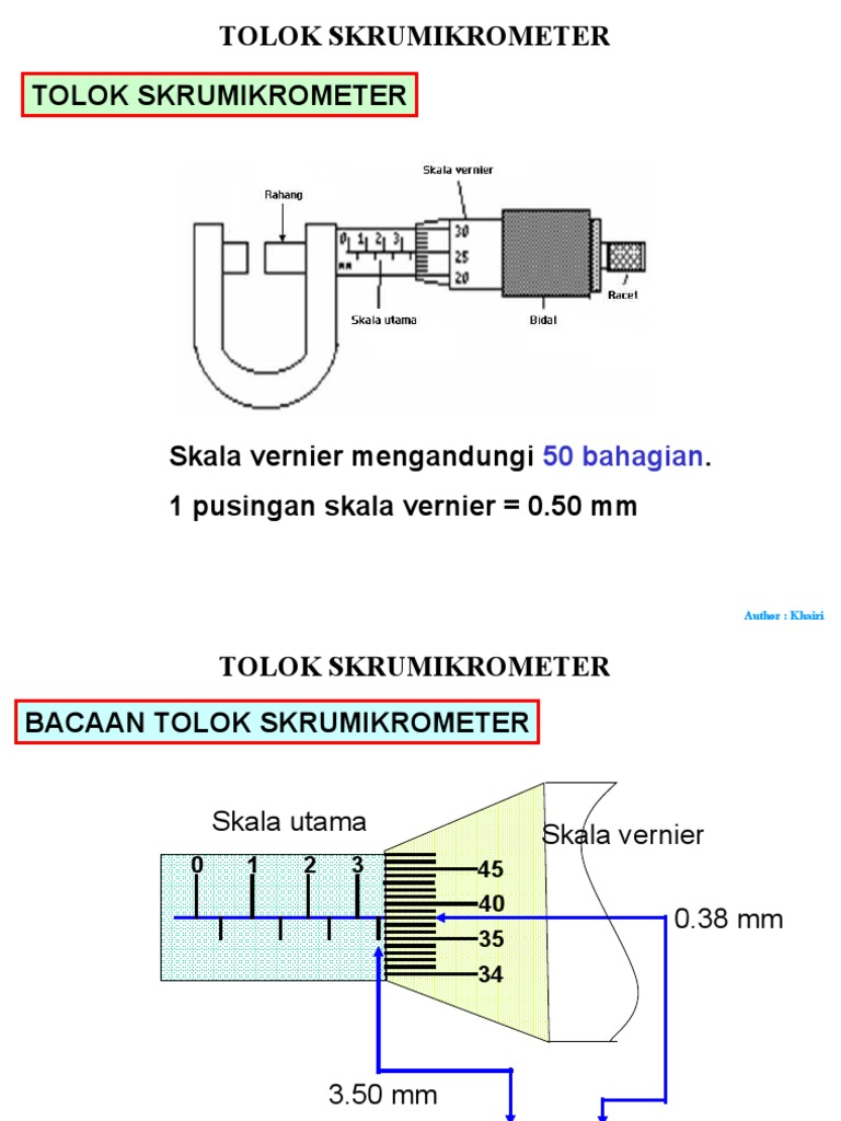 Tolok Skru Mikrometer Ralat Positif - Renesme Cullin