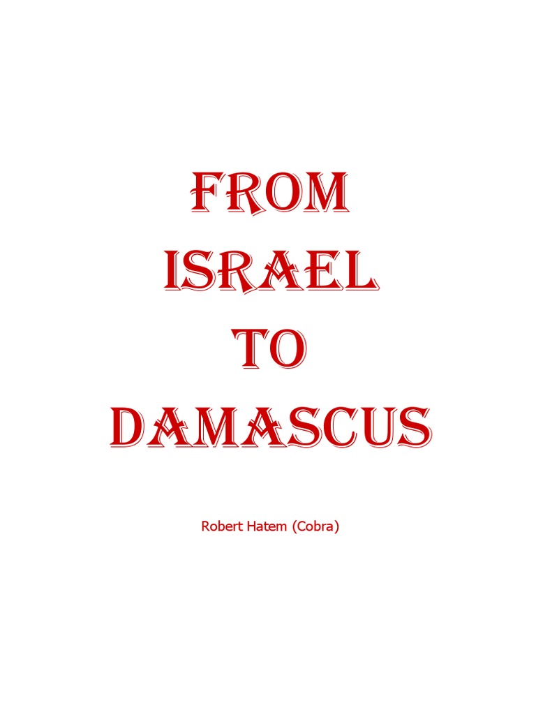 From Israel TO Damascus: Robert Hatem (Cobra) | PDF | Lebanon ...