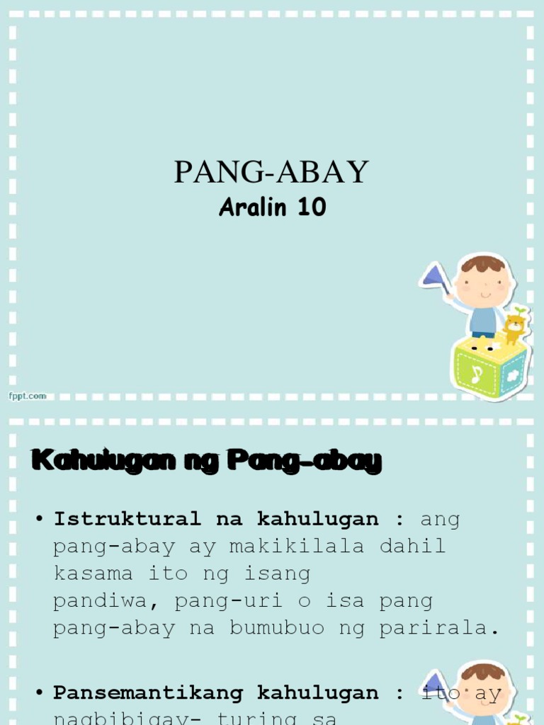 Pang Abay | PDF