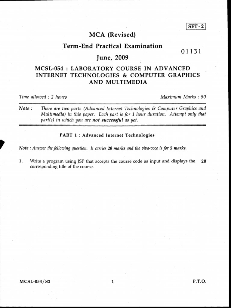 MCSL 054 S2 PDF | PDF | Teaching Methods & Materials | Computers