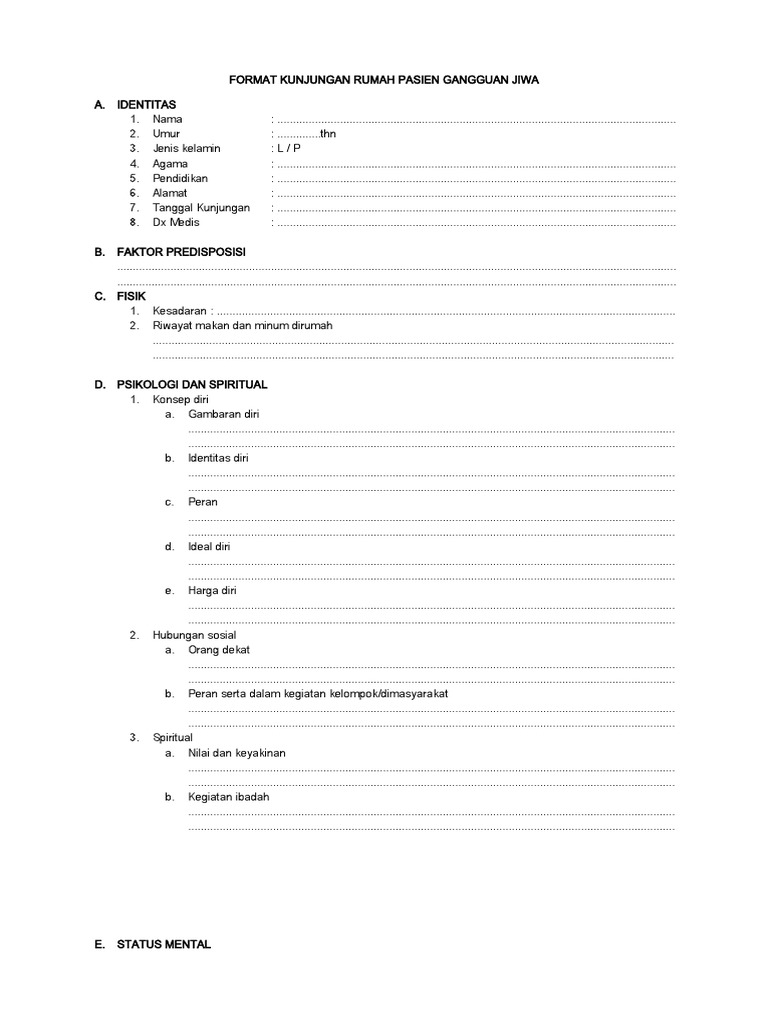 Format Kunj Rumah Odgj | PDF