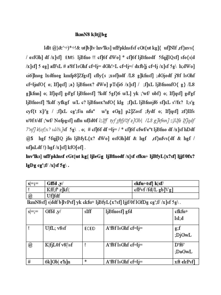 7'Nf) K - of X? Ul//X) SF 5G/ - O # CF) 6F DF LJ / CF) 6F Cfwf/E"T ...