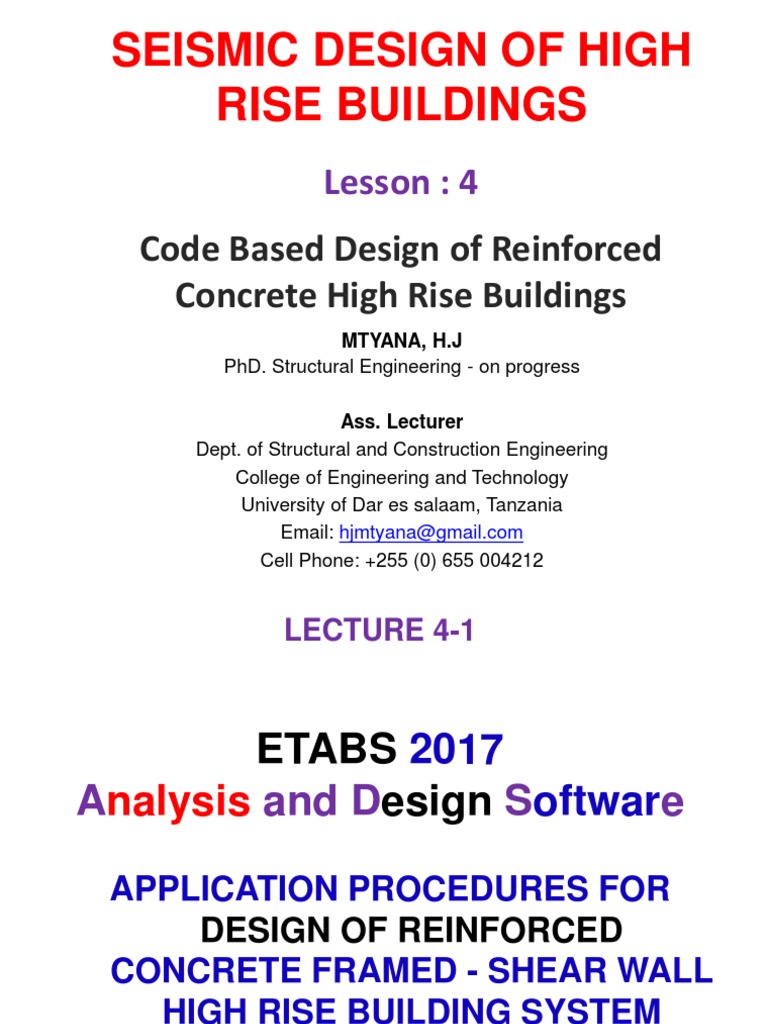 Etabs Tutorials 01 | PDF | Building Engineering | Civil Engineering