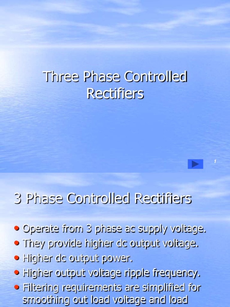 Three Phase Controlled Rectifiers | PDF | Rectifier | Quantity