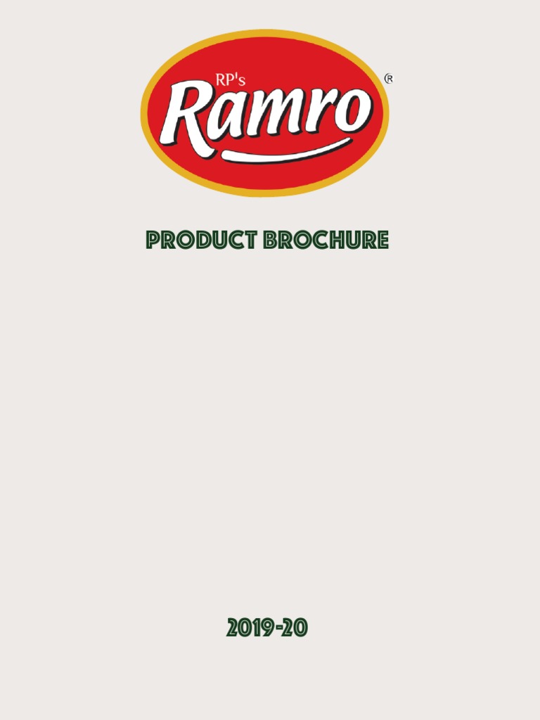 Ramro Product Brochure 2019-20 | PDF | Cumin | Cakes