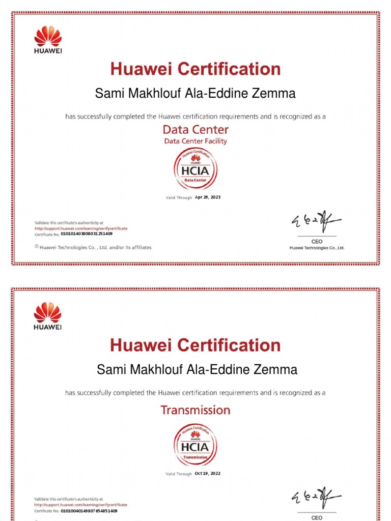 HCIA Certificate | PDF | Computer Security | Security