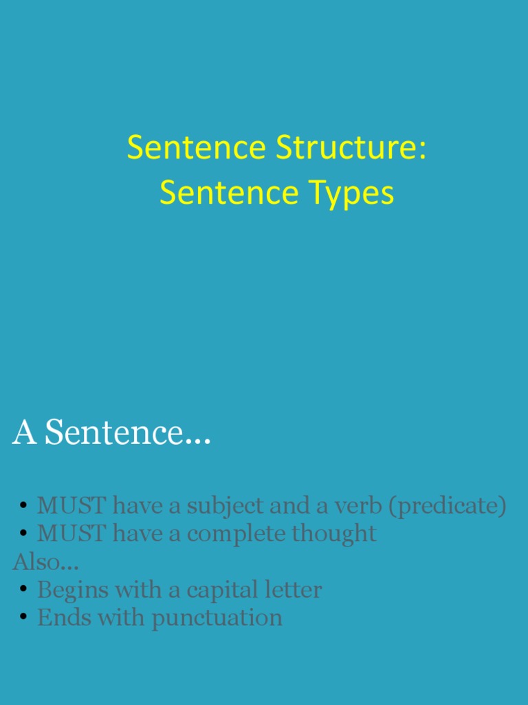 Understanding Sentence Structures | PDF | Subject (Grammar) | Grammar