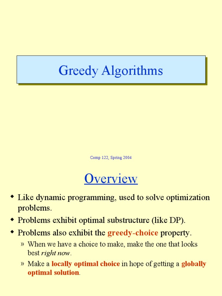 21 Greedy | PDF | Theoretical Computer Science | Discrete Mathematics 21 Greedy | PDF | Theoretical Computer Science | Discrete Mathematics