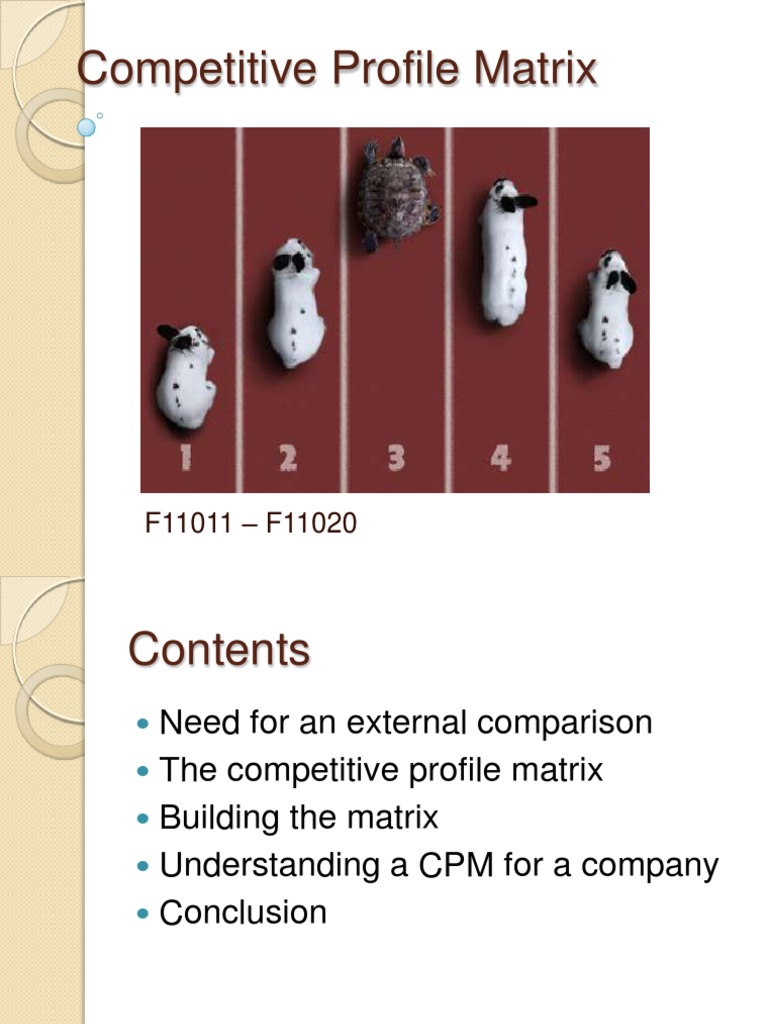 Competitive Profile Matrix | PDF | Economies | Business